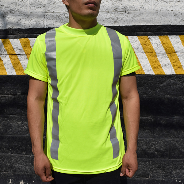 Amigo Safety :: Camisa Cuello Redondo con Reflejante Amarillo SR-110AMCR